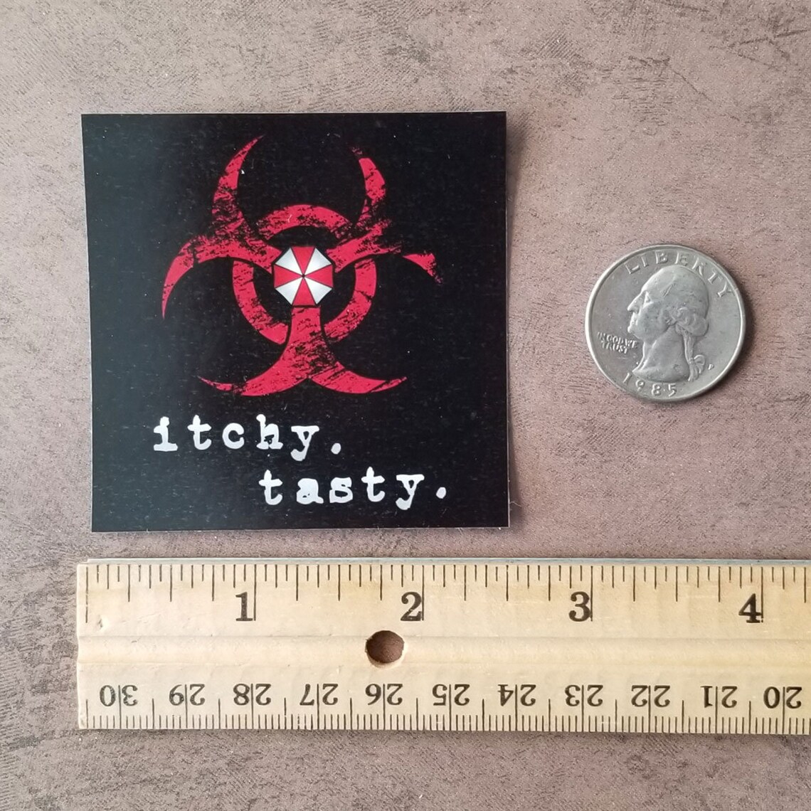 Resident Evil/biohazard Quote itchy. Tasty. - Etsy