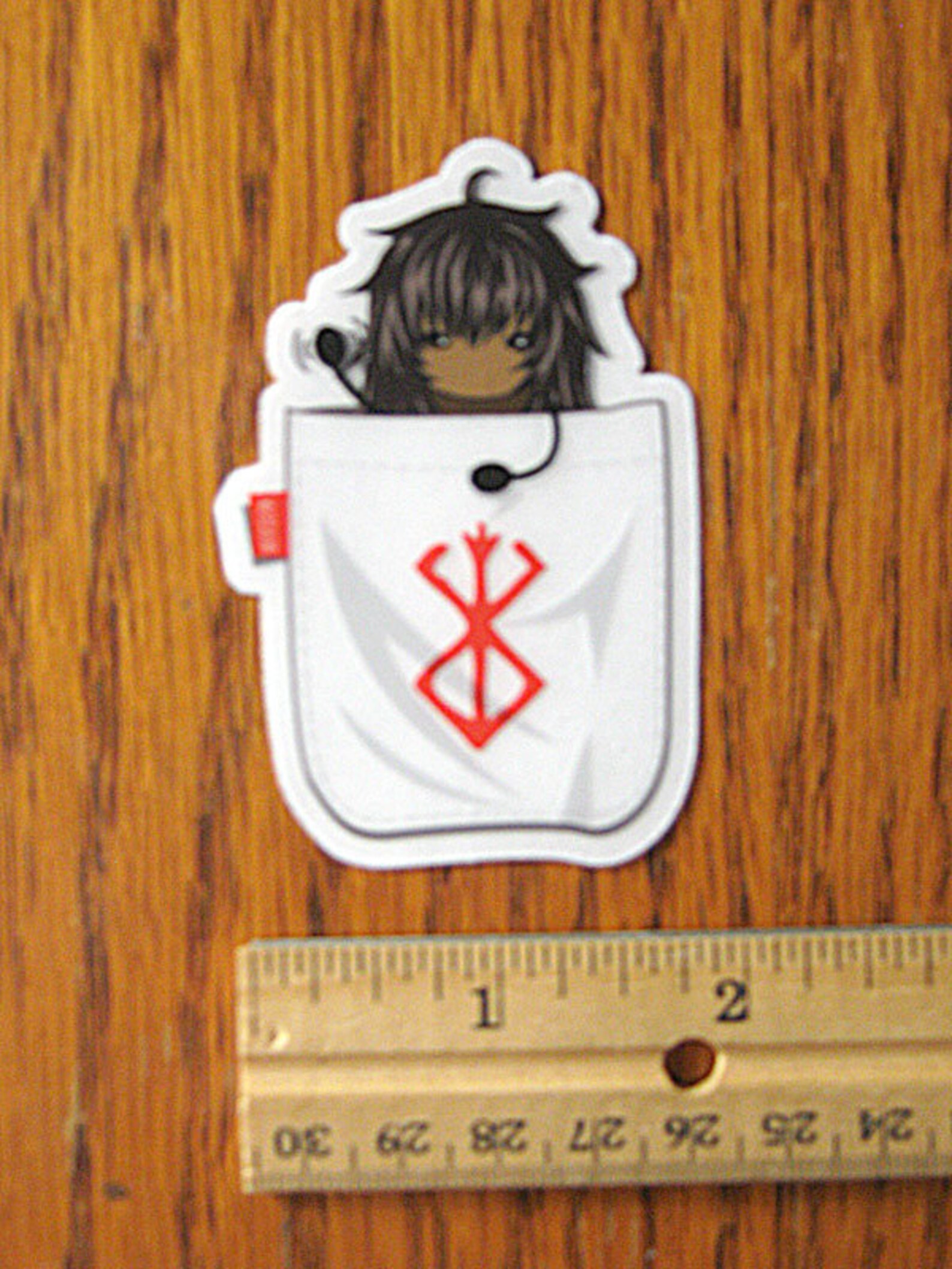 Die-cut Chibi Casca Sticker With Transparent or White - Etsy