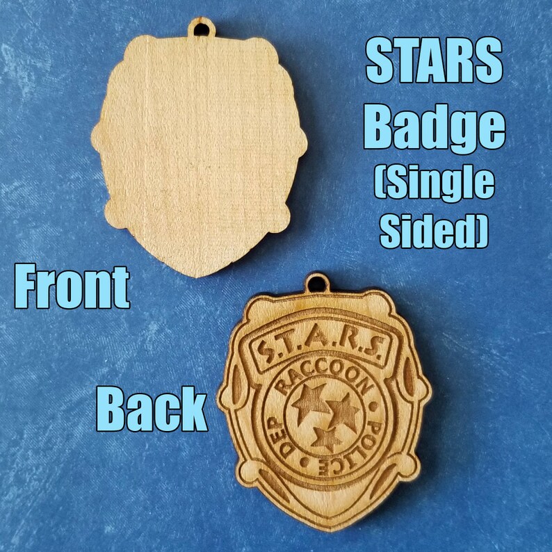 Resident Evil RCPD Badges 1 or 2-sided Wood Pendant - Etsy UK