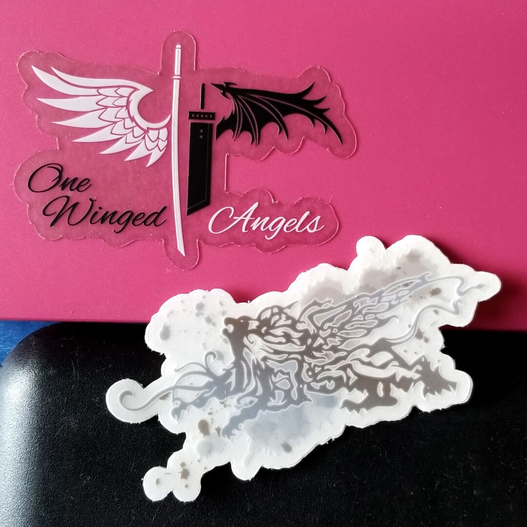 FF7 One-winged Angels or FF8 Griever Transparent Stickers - Etsy
