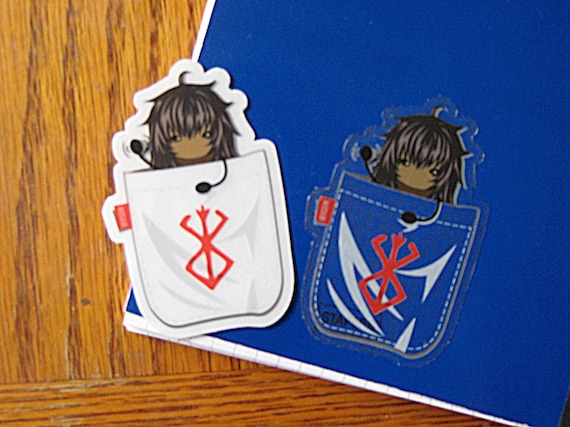 Die-cut Chibi Casca Sticker With Transparent or White | Etsy