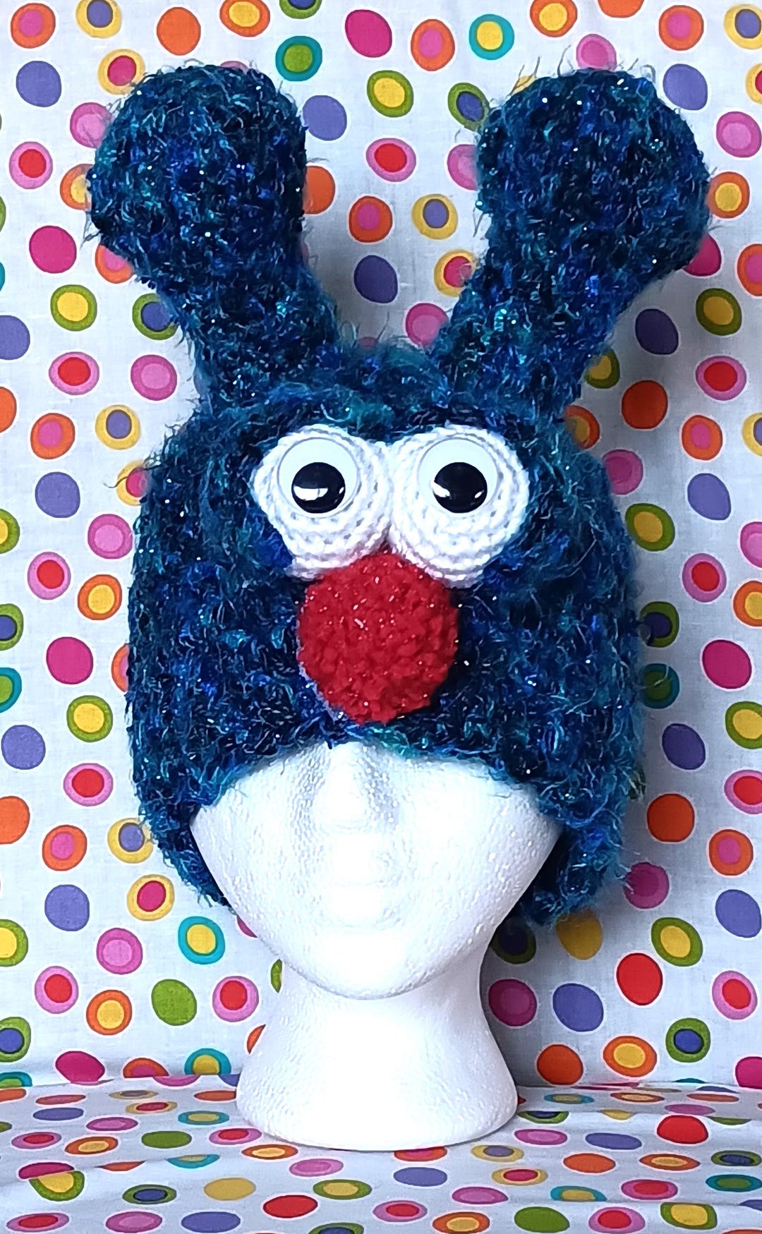 Crochet Monster Alien Puppet Hat - 20" Teen/large Child Size Halloween ...