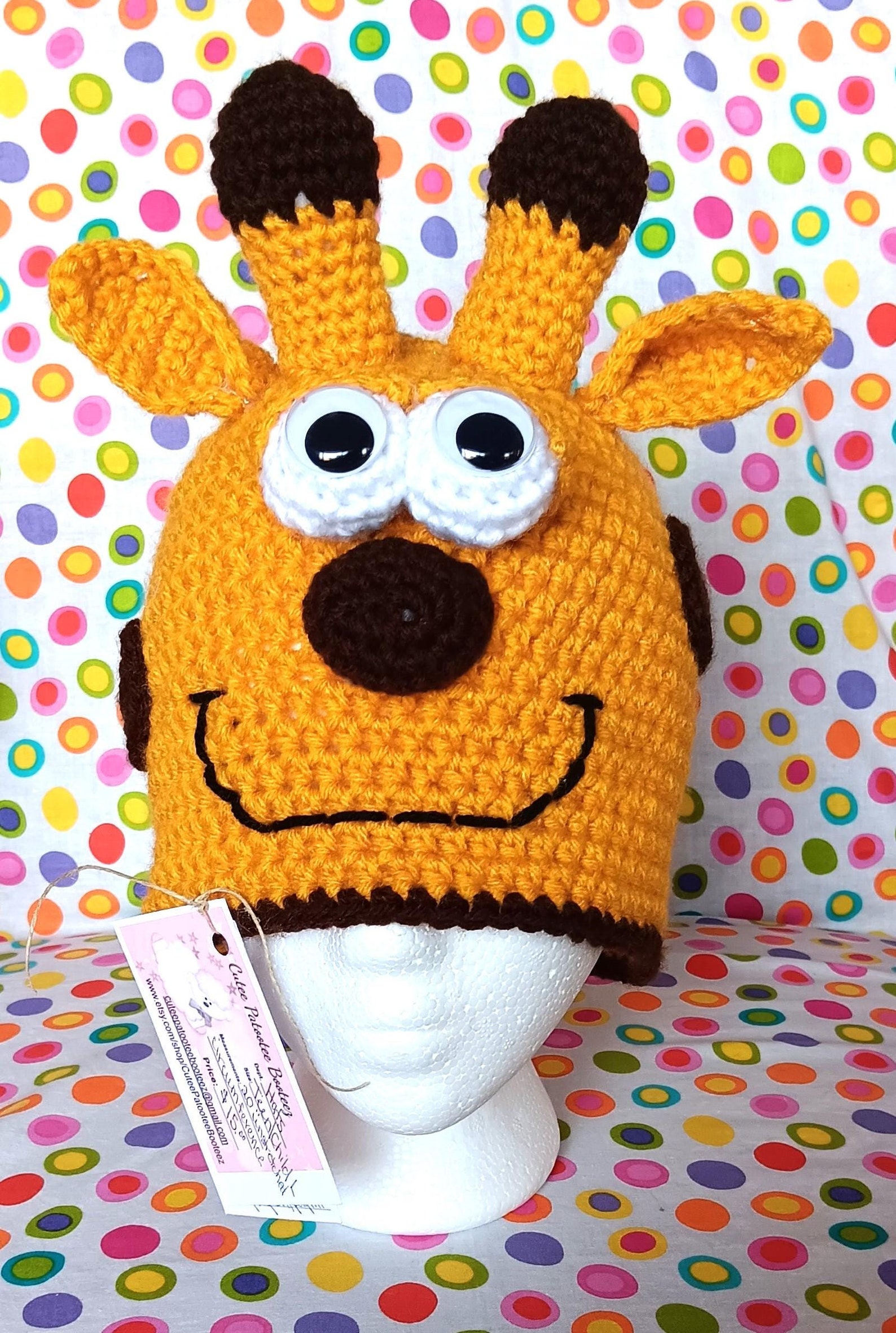 Crochet Giraffe Hat - 20" Teen/large Child Size Halloween Costume - Etsy