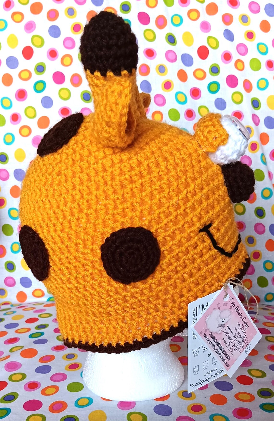 Crochet Giraffe Hat - 20" Teen/large Child Size Halloween Costume - Etsy