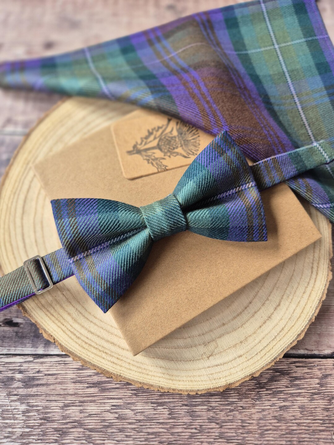 Isle of Skye Tartan Bow Tie: Scottish Wool Pre-tied Neckwear - Etsy