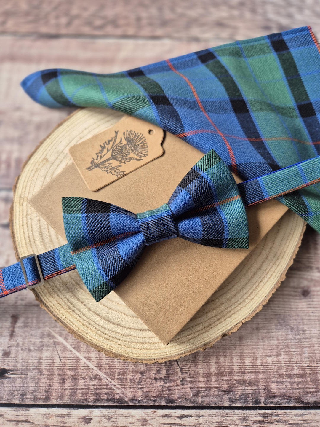Flower of Scotland Tartan Bow Tie: Wool Scottish Neckwear - Etsy