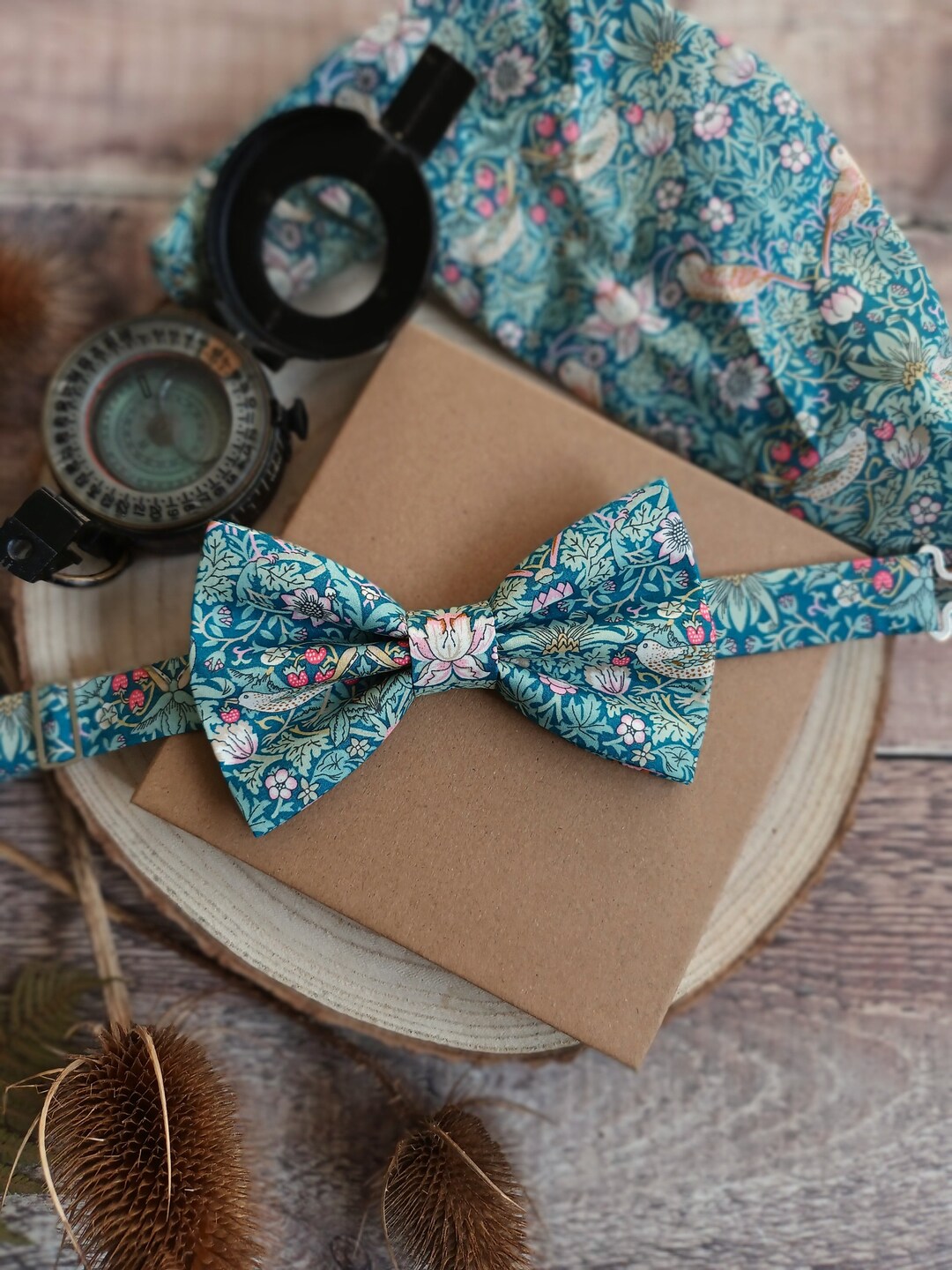 Bow Ties. Liberty Strawberry Thief Bow Tie. Men's Wedding Bowties ...