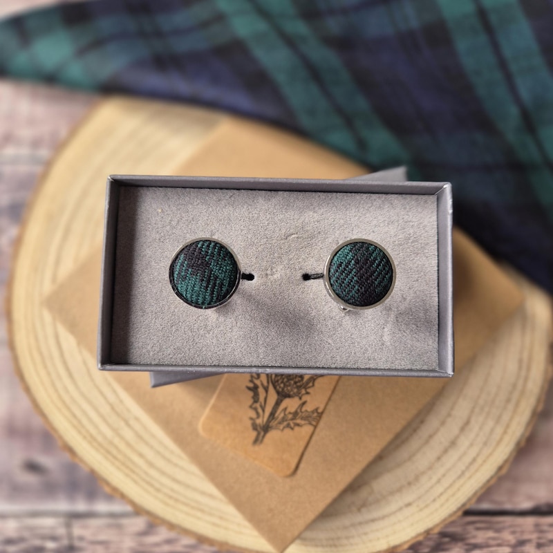 Clan Tartan Cufflinks - Etsy UK