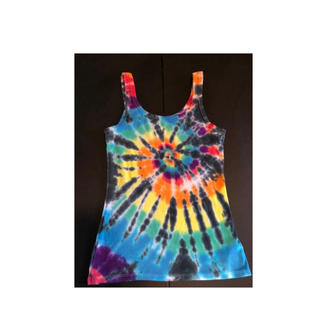 Womens Small Tie Dyed Tank Top Womens Small 4/6 Rainbow - Etsy UK