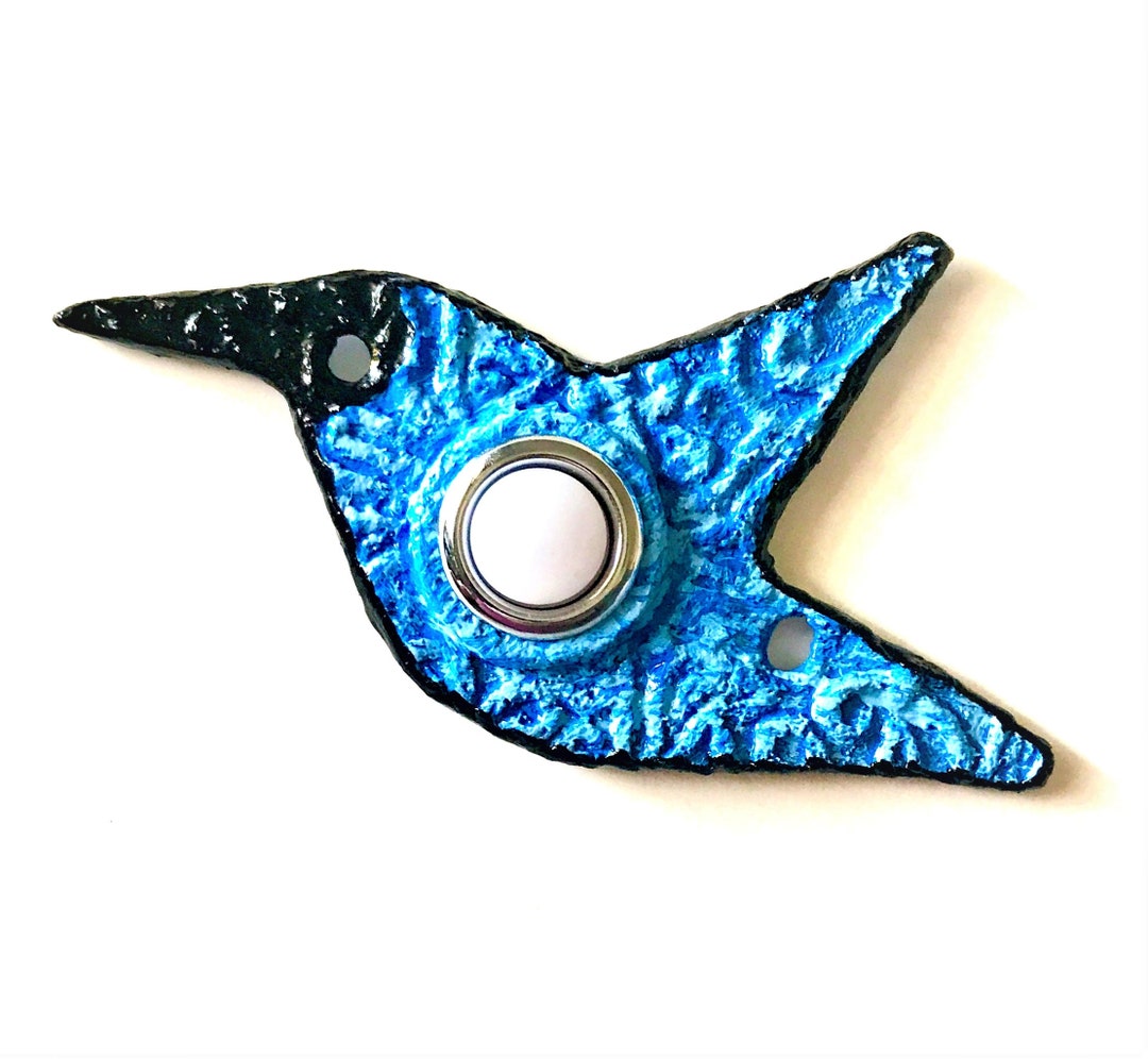 Hummingbird Doorbell Cover Plate - Metal Ornate 3D Design - Handcrafted ...