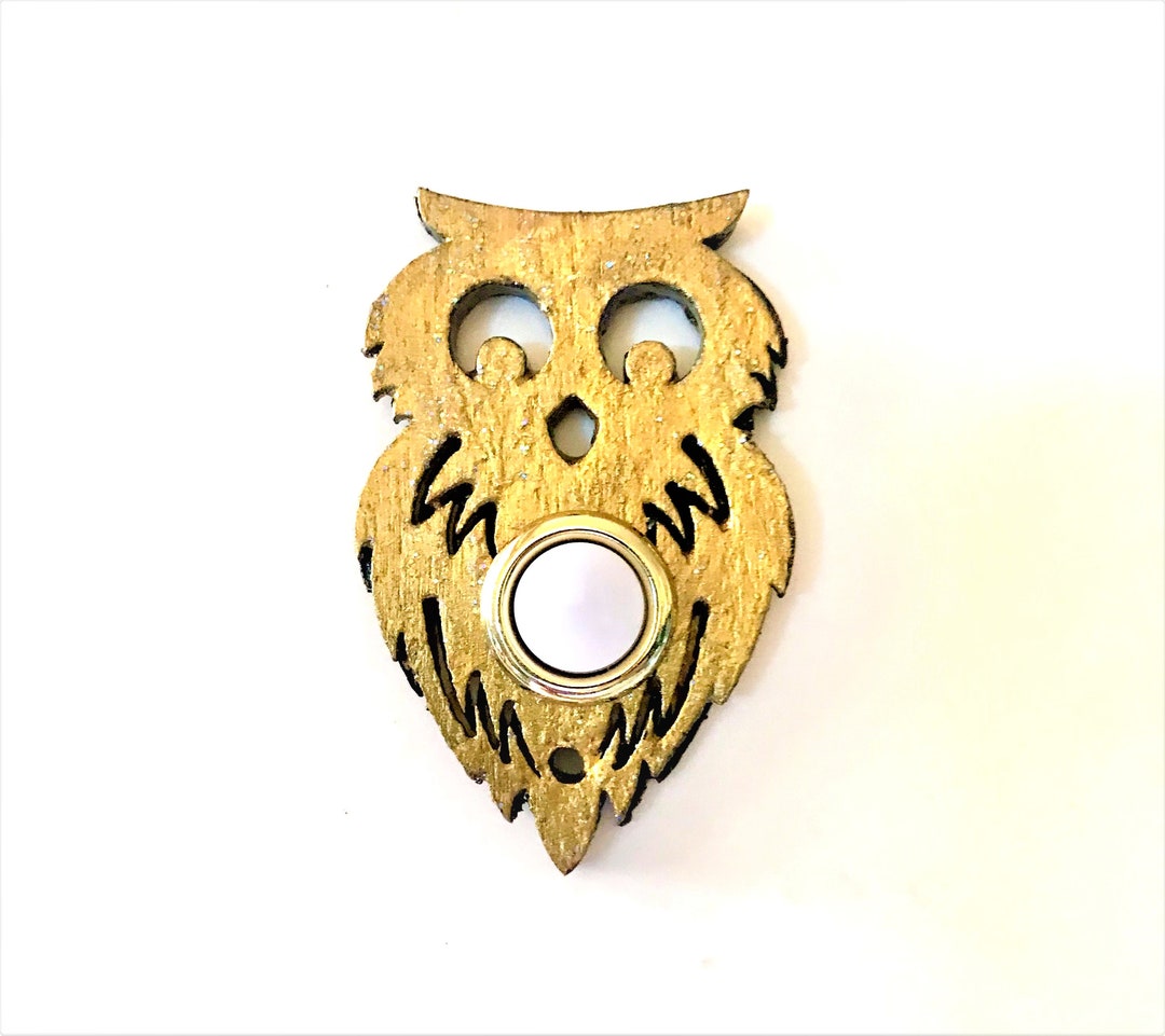 OWL DOORBELL Laser Cut Wood - Etsy
