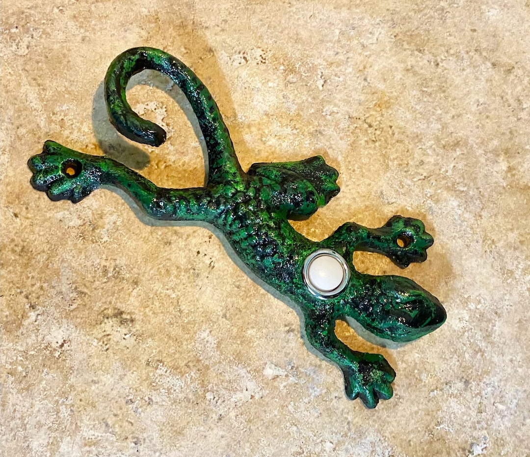 Doorbell Cover Plate - Lizard - 3D - Cast Iron - Etsy