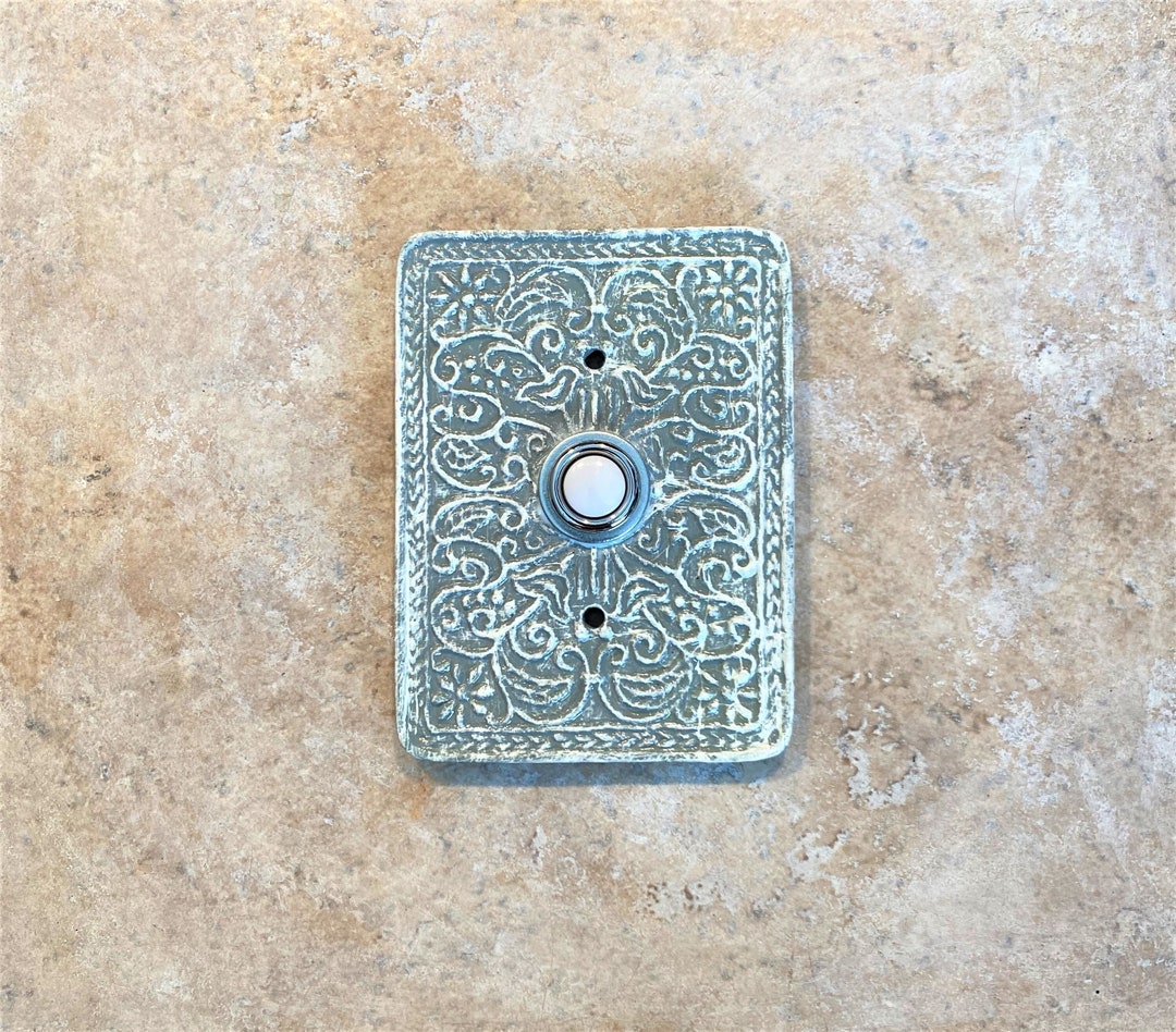 Doorbell Gray/white Ornate 3D Design - Etsy