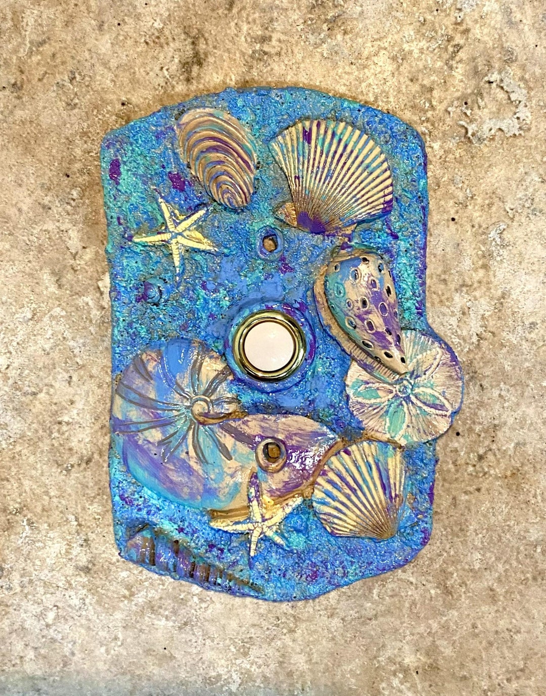 Doorbell Cover Plate - Seashell/ocean Theme - Etsy