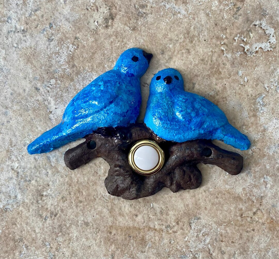 Doorbell Blue Bird Theme Cast Iron - Etsy