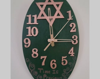 Star of David Clock - Etsy