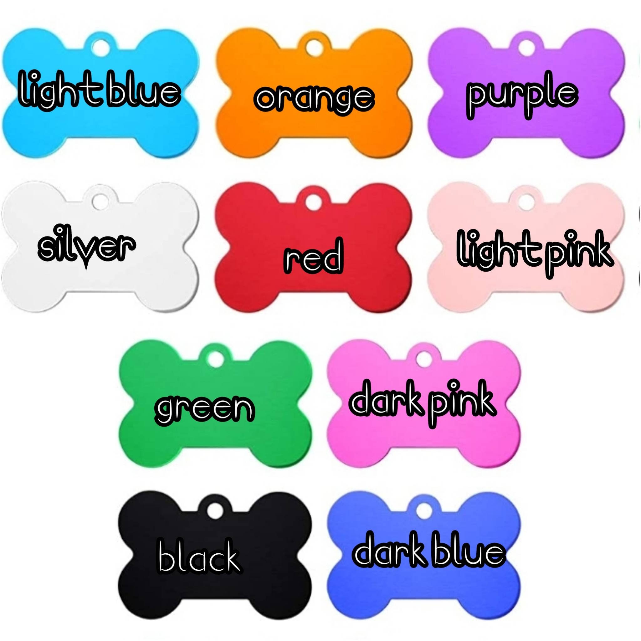 Hebrew and English Personalized ID Dog Tag - Etsy