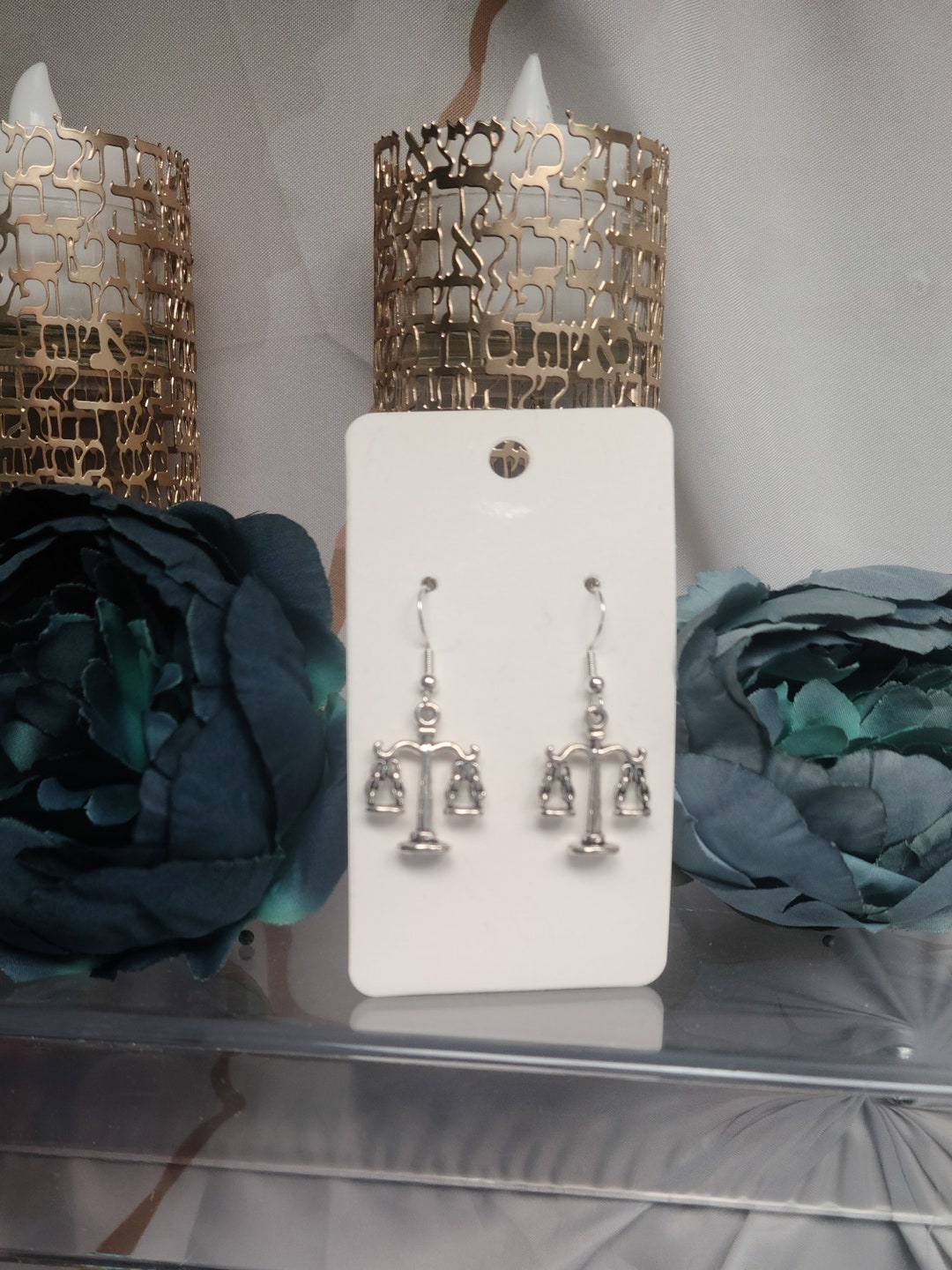 Yom Kippur/rosh Hashanah Scales of Judgement Earrings - Etsy