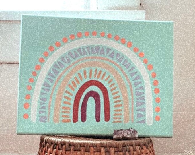 Boho Rainbow Vsco Canvas Painting - Etsy