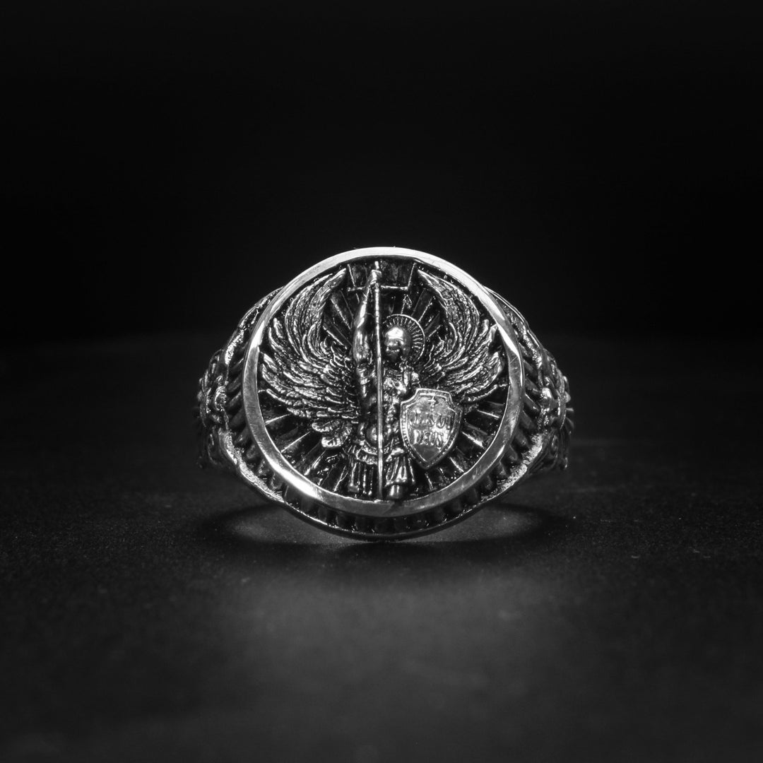 Archangel Saint Michael Signet Ring, the Minister of Angels Army - Etsy