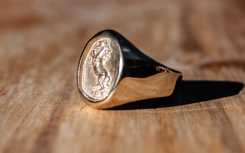 Silver Horse Ring Unisex Equestrian Ring Animal Ring Made of | Etsy