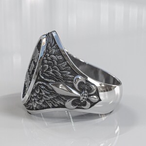 Saint Michael Silver Men Ring – Archangel Protection Jewelry and ...