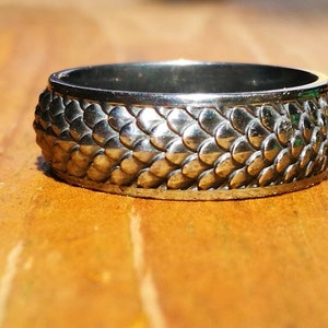 Snake Ring, Reptile Skin,dragon Skin Ring Made of Sterling Silver ...