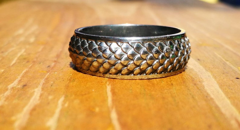 Snake Ring, Reptile Skin,dragon Skin Ring Made of Sterling Silver ...