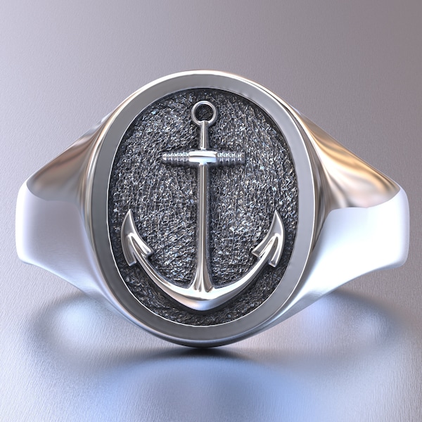 Anchor Ring - Etsy