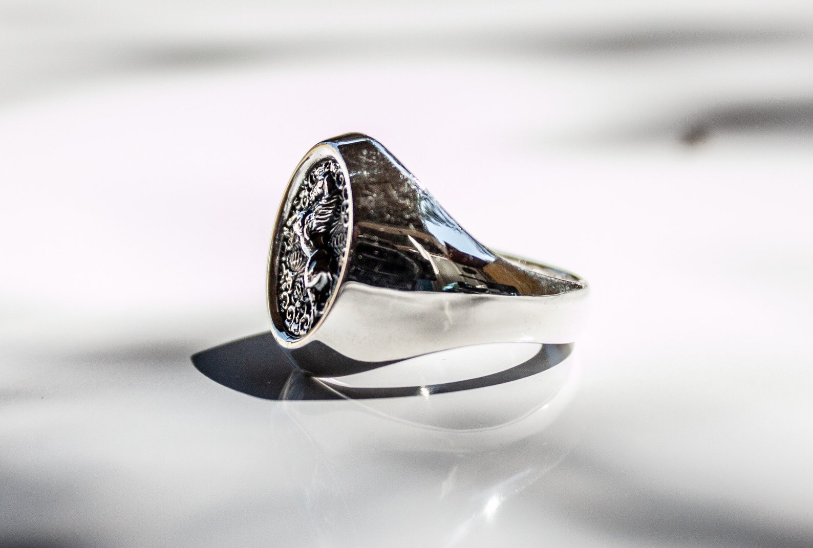 Silver Horse Ring, Unisex Equestrian Ring, Animal Ring Made of Pure ...