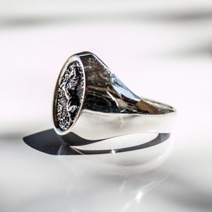 Silver Horse Ring, Unisex Equestrian Ring, Animal Ring Made of Pure ...