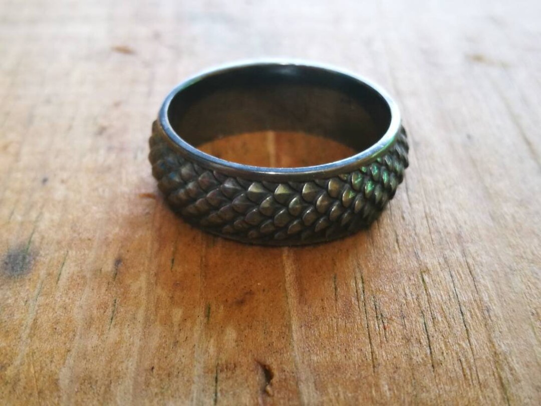 Snake Ring, Reptile Skin,dragon Skin Ring Made of Sterling Silver ...
