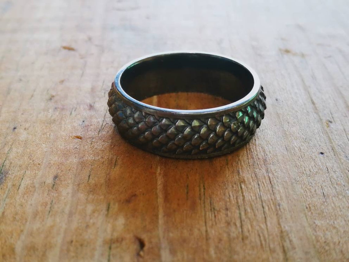 Snake Ring, Reptile Skin,dragon Skin Ring Made of Sterling Silver ...