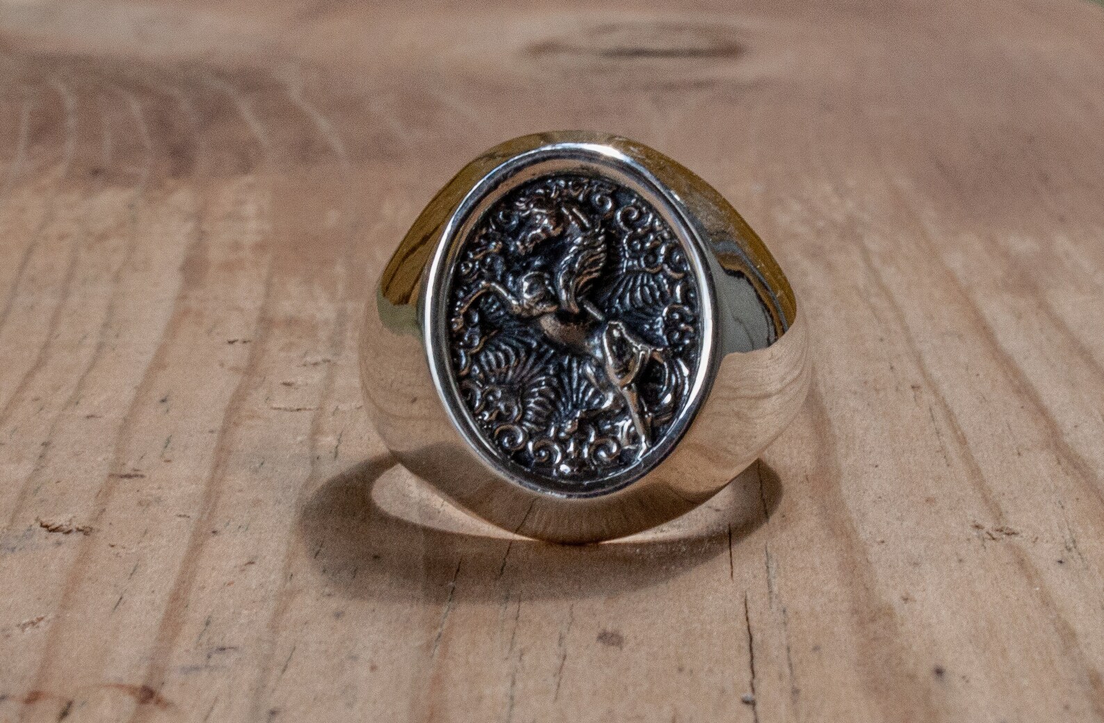 Silver Horse Ring, Unisex Equestrian Ring, Animal Ring Made of Pure ...