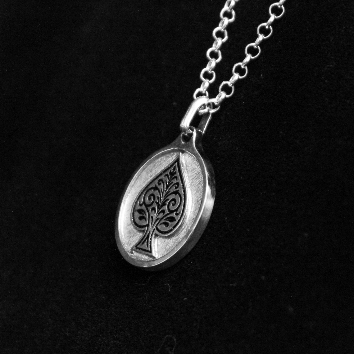 Ace of Spades Necklace Sterling Silver – Sonny Hayes F1 Inspired ...