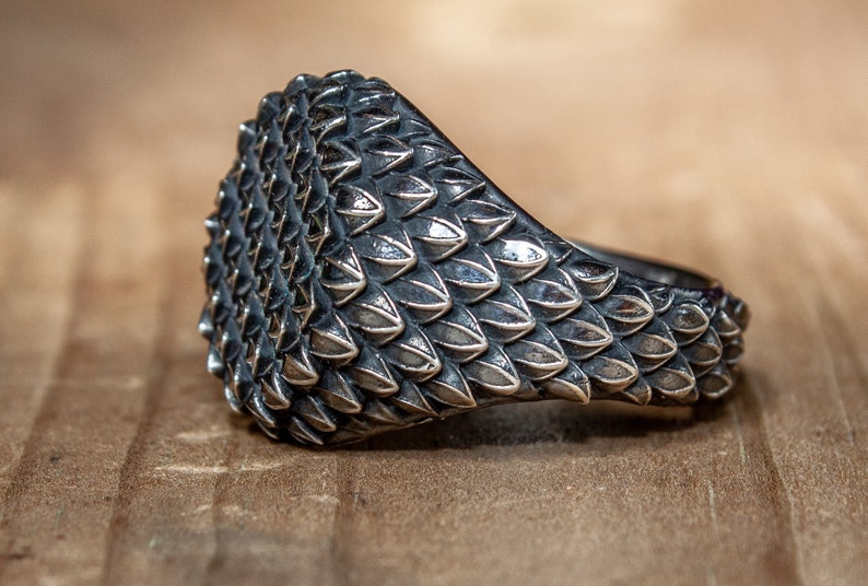 Snake Ring, Reptile Skin,dragon Skin Ring Made of Sterling Silver ...