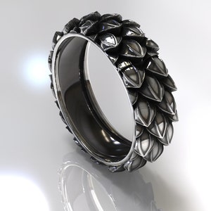Snake Ring, Reptile Skin,dragon Skin Ring Made of Sterling Silver ...