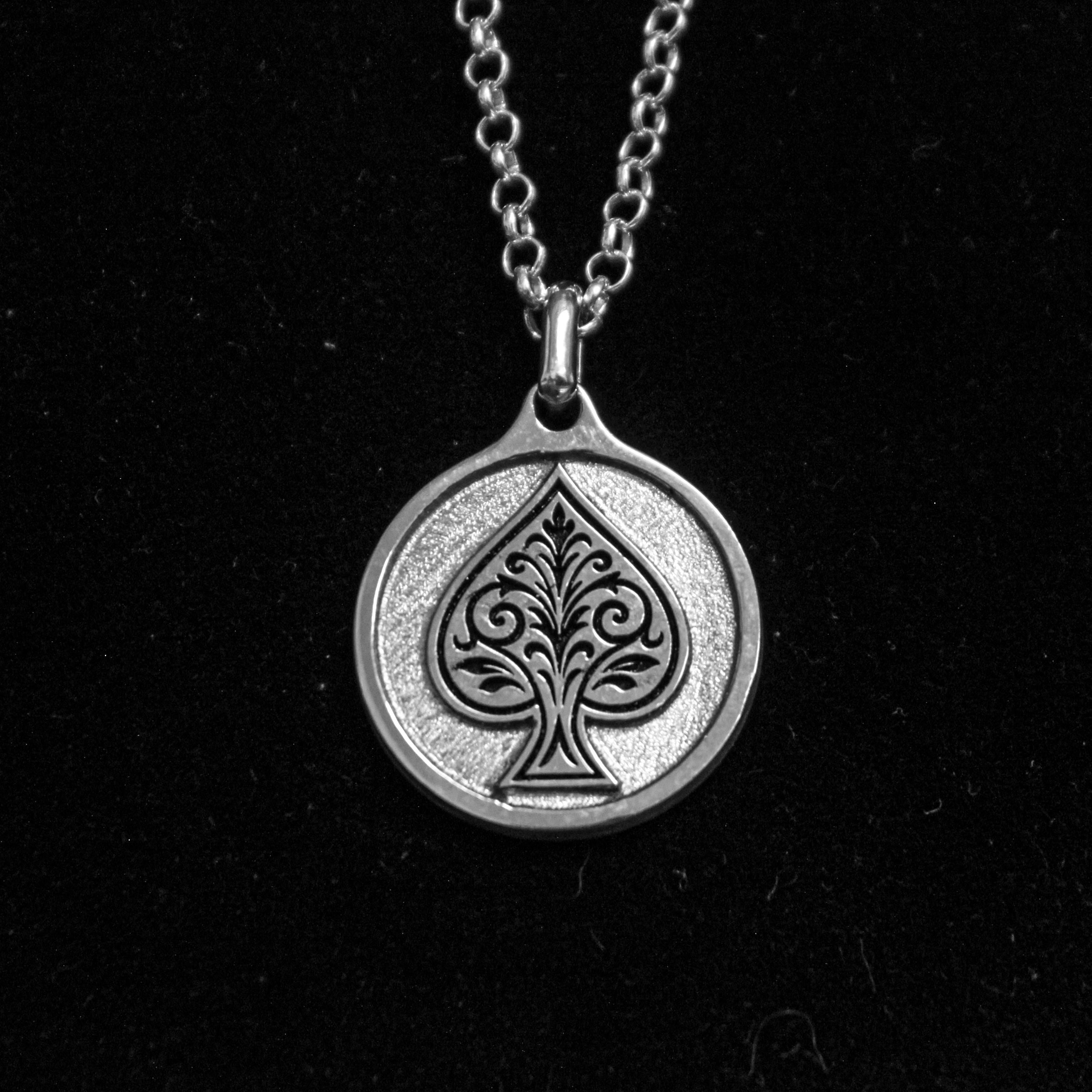 Ace of Spades Necklace Sterling Silver – Sonny Hayes F1 Inspired ...