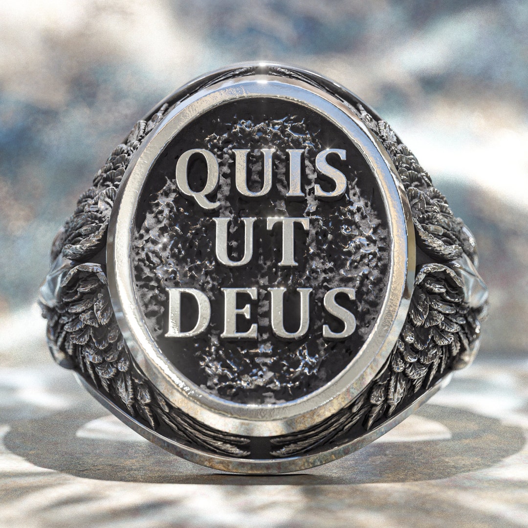 Saint Michael Silver Men Ring – Archangel Protection Jewelry and ...