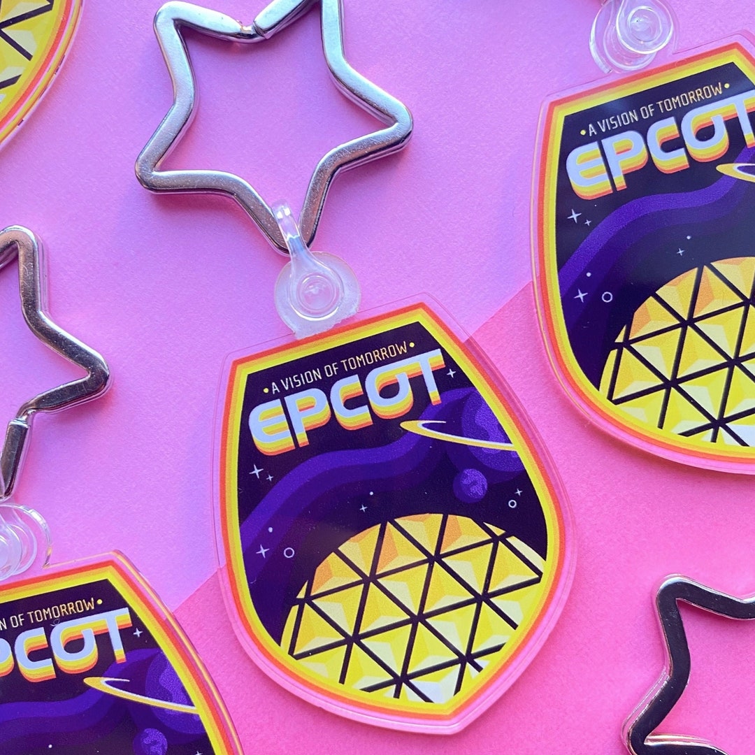 EPCOT Inspired Keyring - Etsy