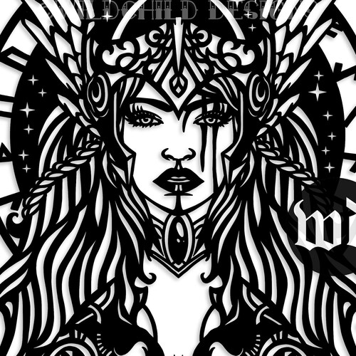 Freya Papercutting Template Vinyl Template SVG JPEG | Etsy