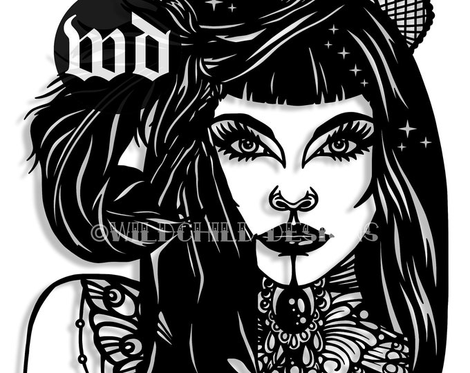 Annabelle Paper Cutting Template Personal Use Vinyl JPEG - Etsy
