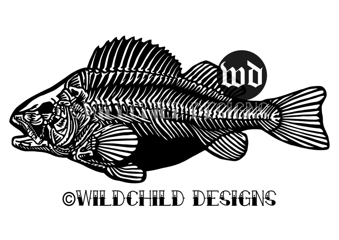 Fish Skeleton Papercutting Template, Skeleton Template, Vinyl Template ...