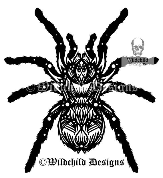 Tarantula Paper Cutting Template Personal/commercial Use | Etsy UK