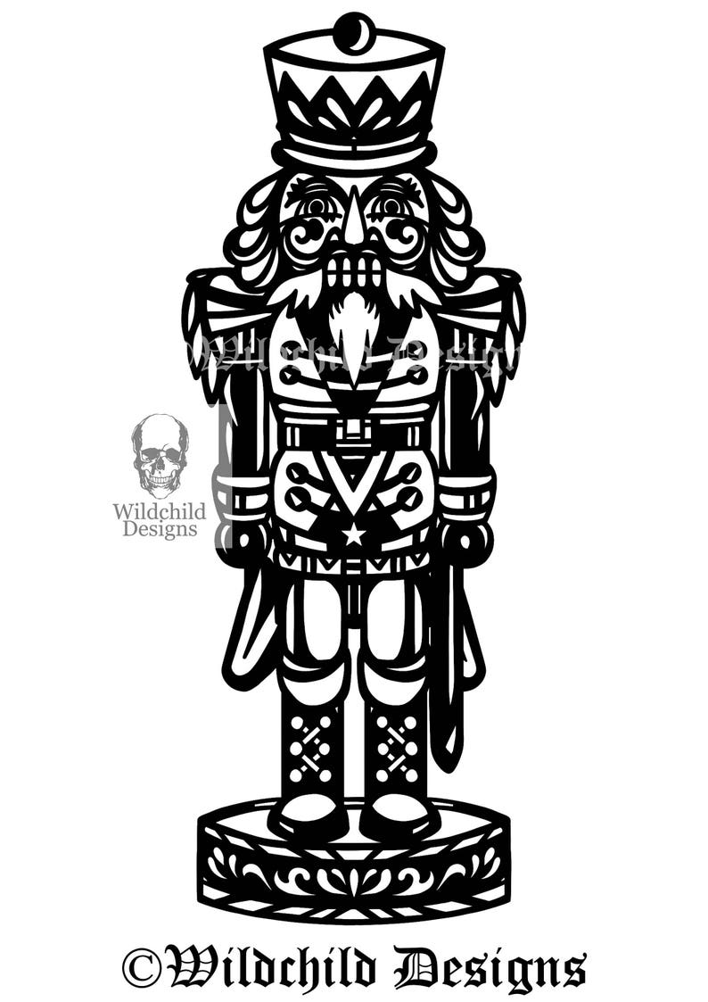 Nutcracker Soldier Papercutting Template Personal Use Vinyl | Etsy