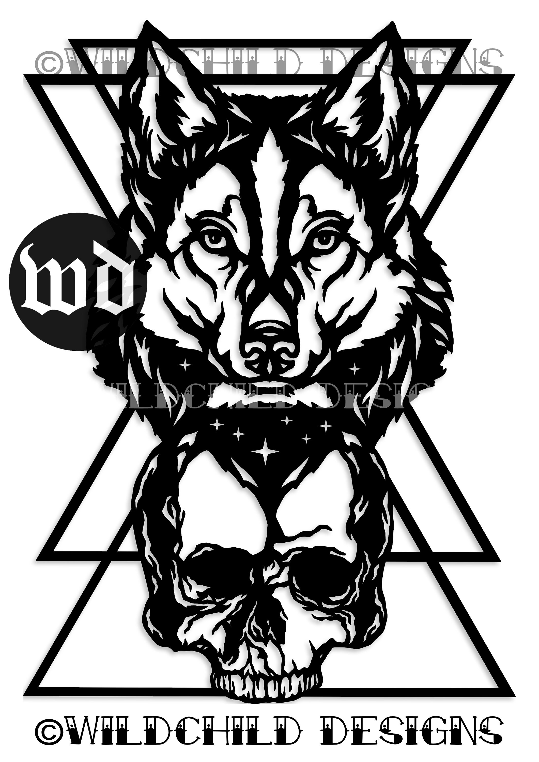 11 X Wolf Head Paper Cutting Templates Commercial Use | Etsy