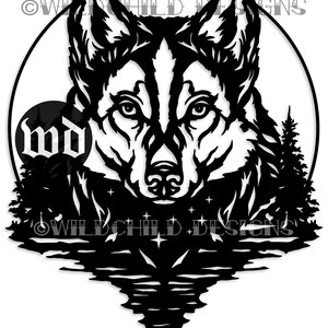 11 X Wolf Head Paper Cutting Templates, Commercial Use Templates ...