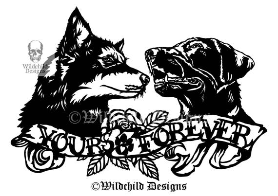 Alsatian Clipart Alsatian Template SVG German Shepherd Dog Paper ...