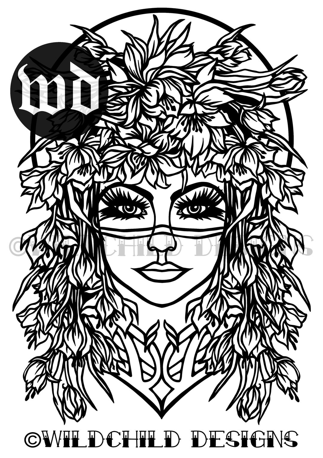 Spring Goddess Papercutting Template, Vinyl Template, SVG, JPEG ...