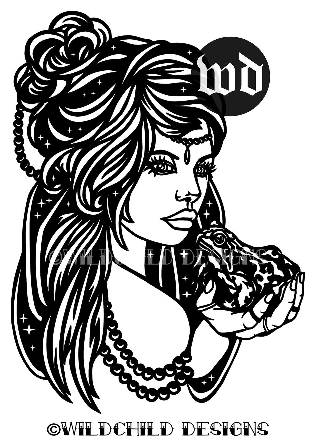 The Frog Prince Papercutting Template, Vinyl Template, Personal Use ...